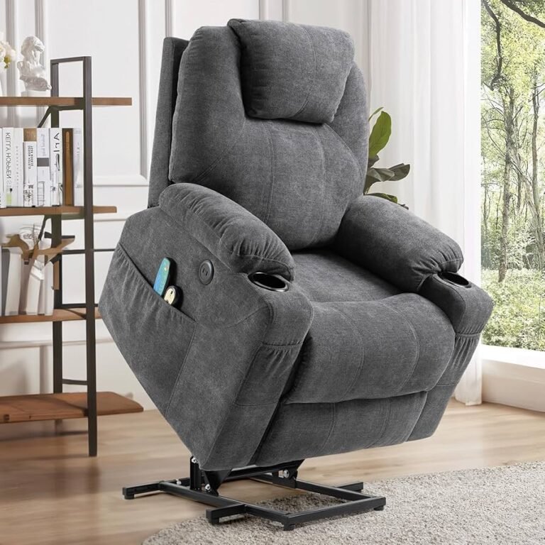Grey Electric Lift Heated Recliner Chair Review - Suite Massage Chairs ...
